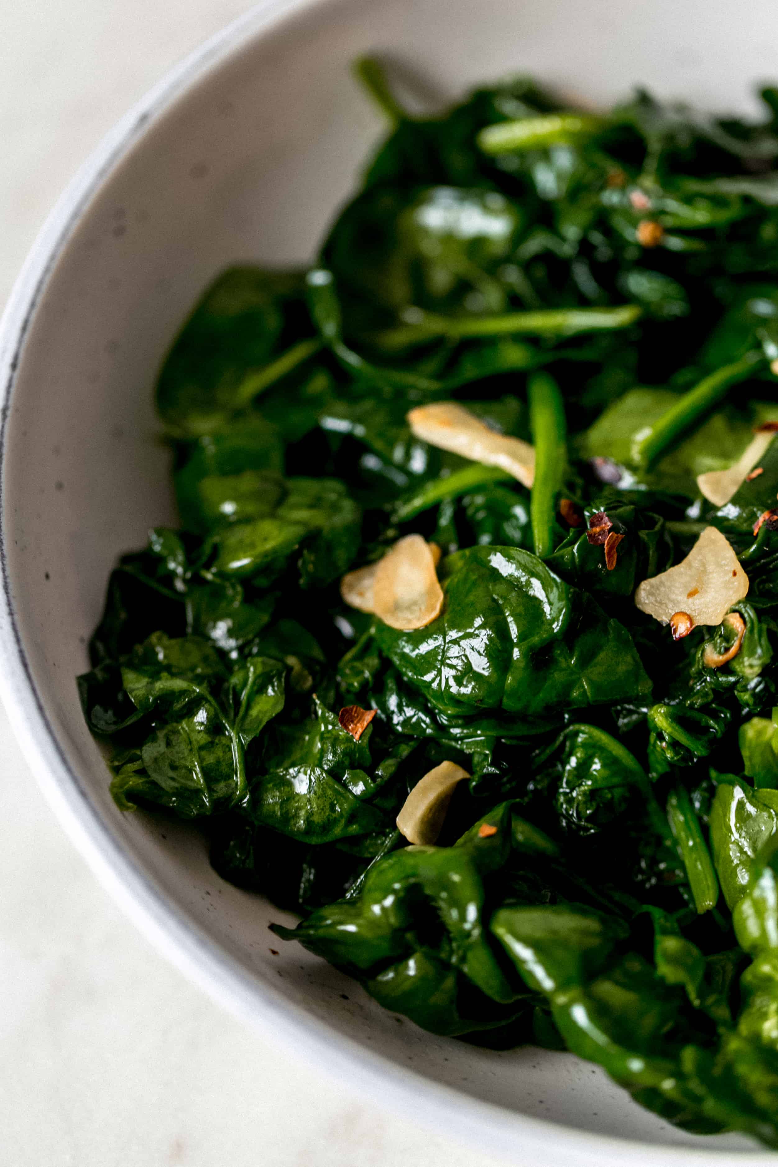 Sauteed Garlic Spinach