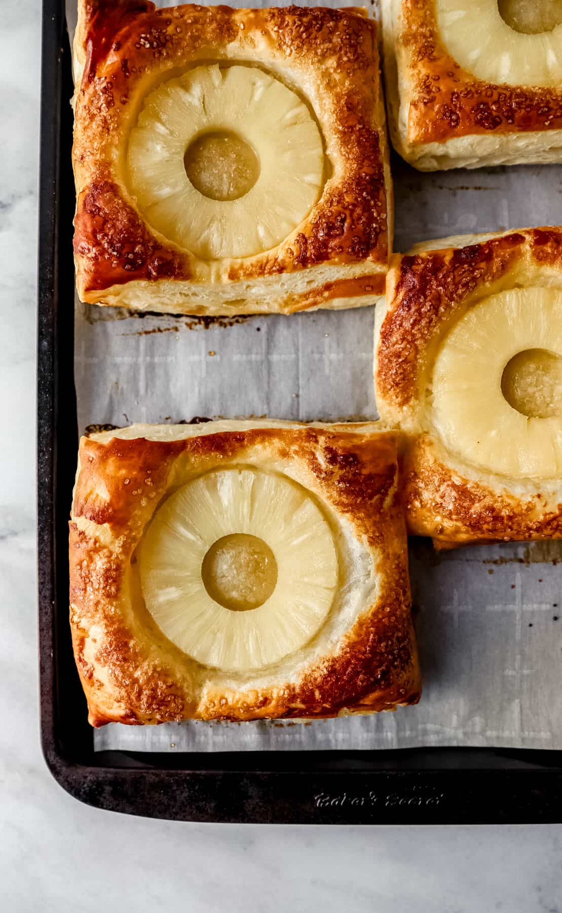 Pineapple Puff Pastry Turnovers