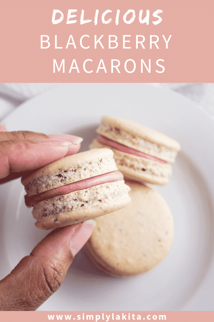 Blackberry Macarons