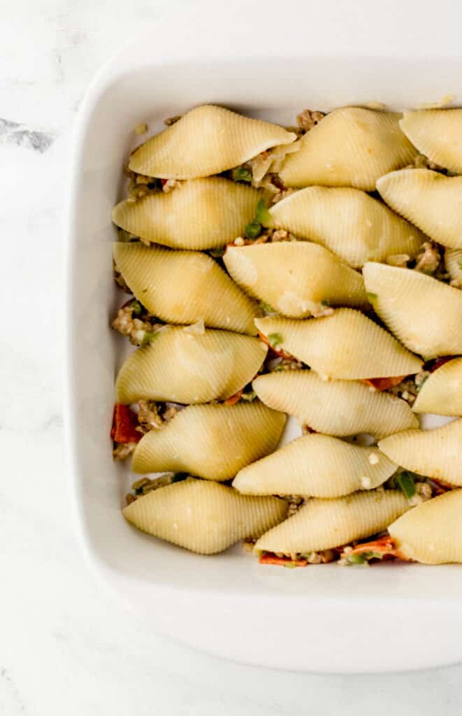 Supreme Pizza Stuffed Shells