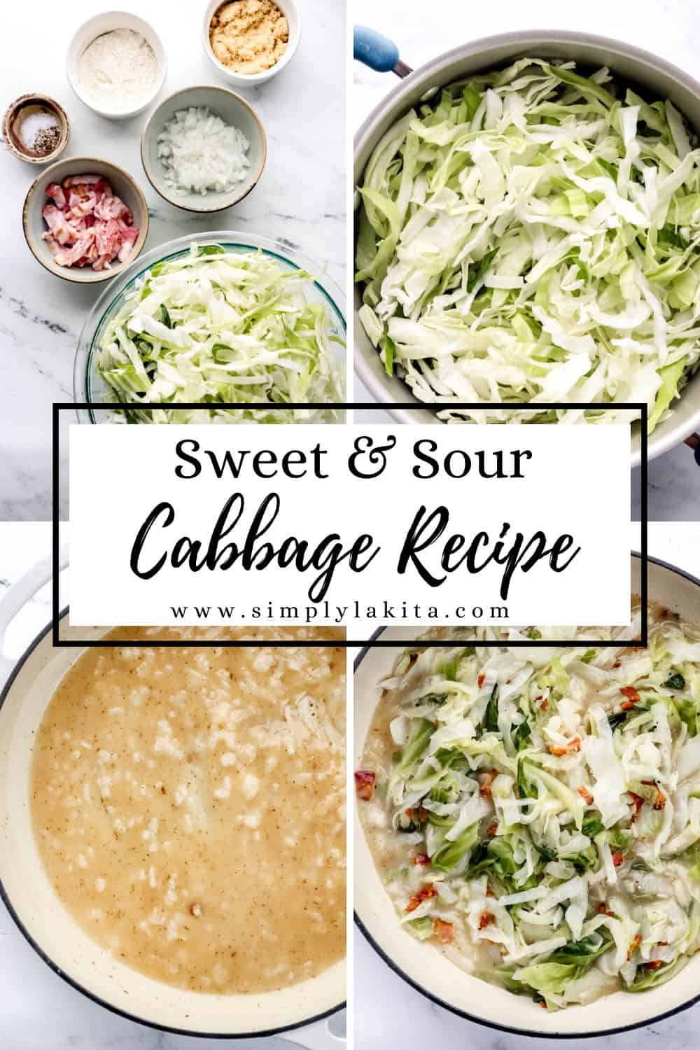 Southern Sweet and Sour Cabbage Recipe (with Bacon)