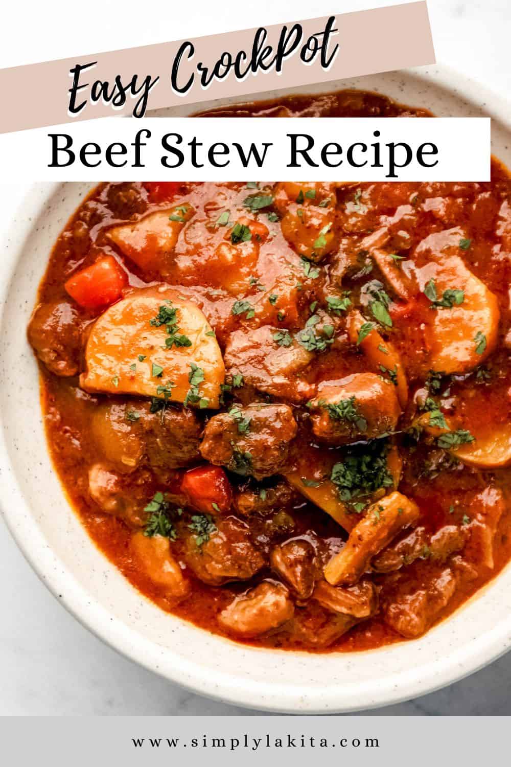Crock Pot Beef Stew (Easy Slow Cooker Recipe)