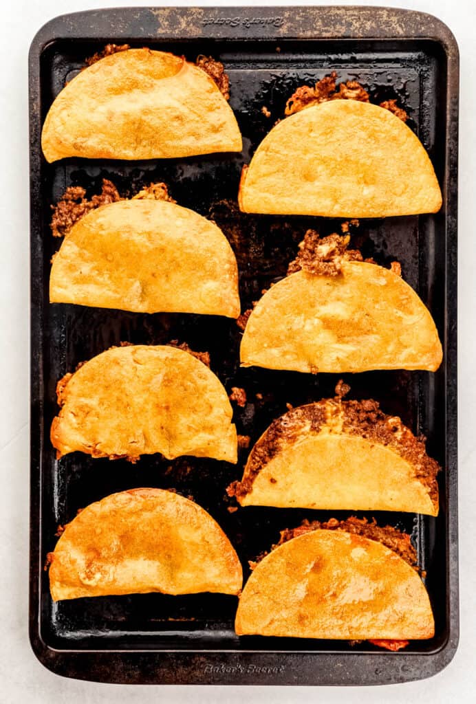 Easy Baked Beef Tacos (Crispy Oven Tacos in 30 Minutes!)