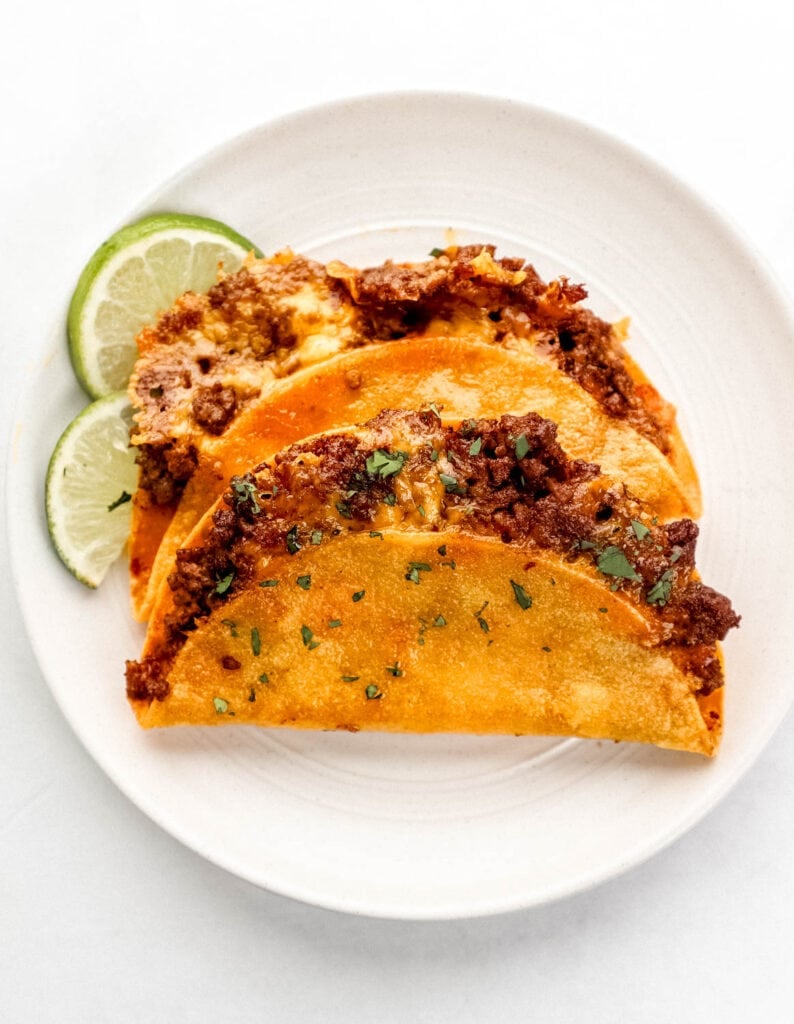 Easy Baked Beef Tacos (Crispy Oven Tacos in 30 Minutes!)