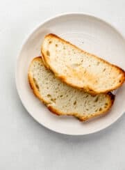 Cream Cheese Toast with Strawberries