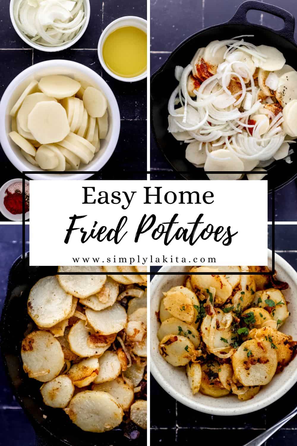 Southern Home Fried Potatoes & Onions (Crispy Skillet Potatoes)