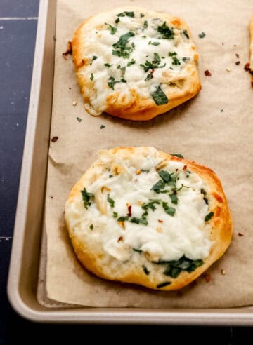 Mini Chicken Alfredo Biscuit Pizzas