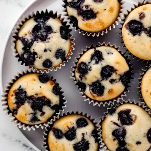 Easy Blueberry Muffins with Frozen Blueberries