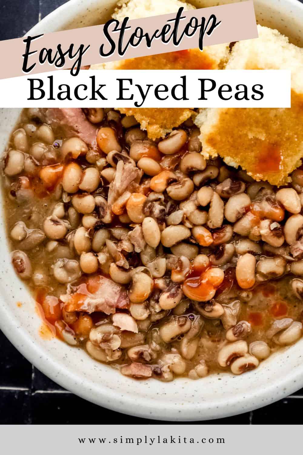 Southern Black Eyed Peas Recipe (Stovetop)