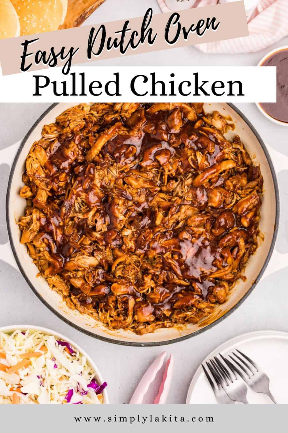 Easy Dutch Oven Pulled Chicken (Quick, Juicy & Flavorful)